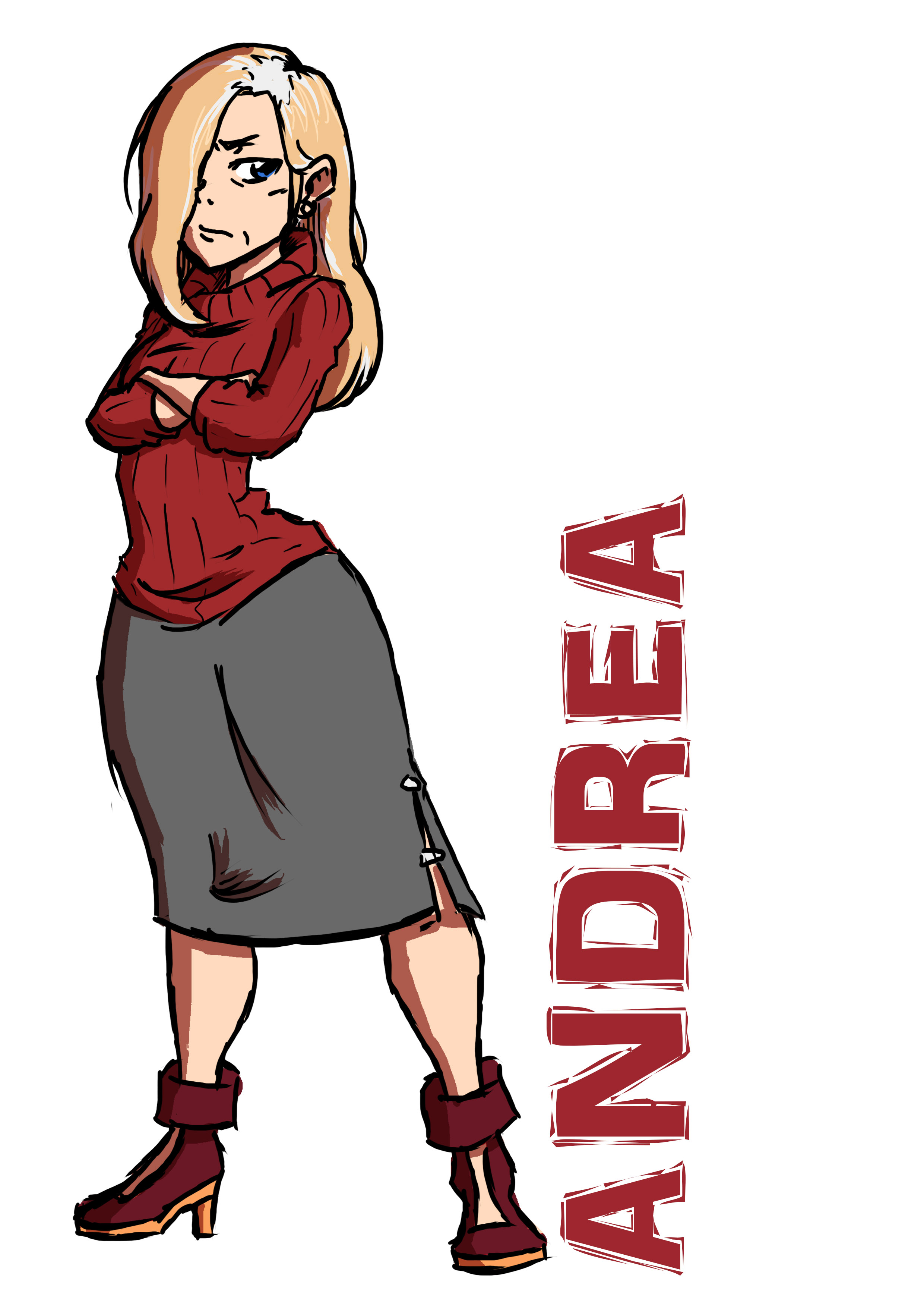 Andrea Grey Hair – Arledge Comics