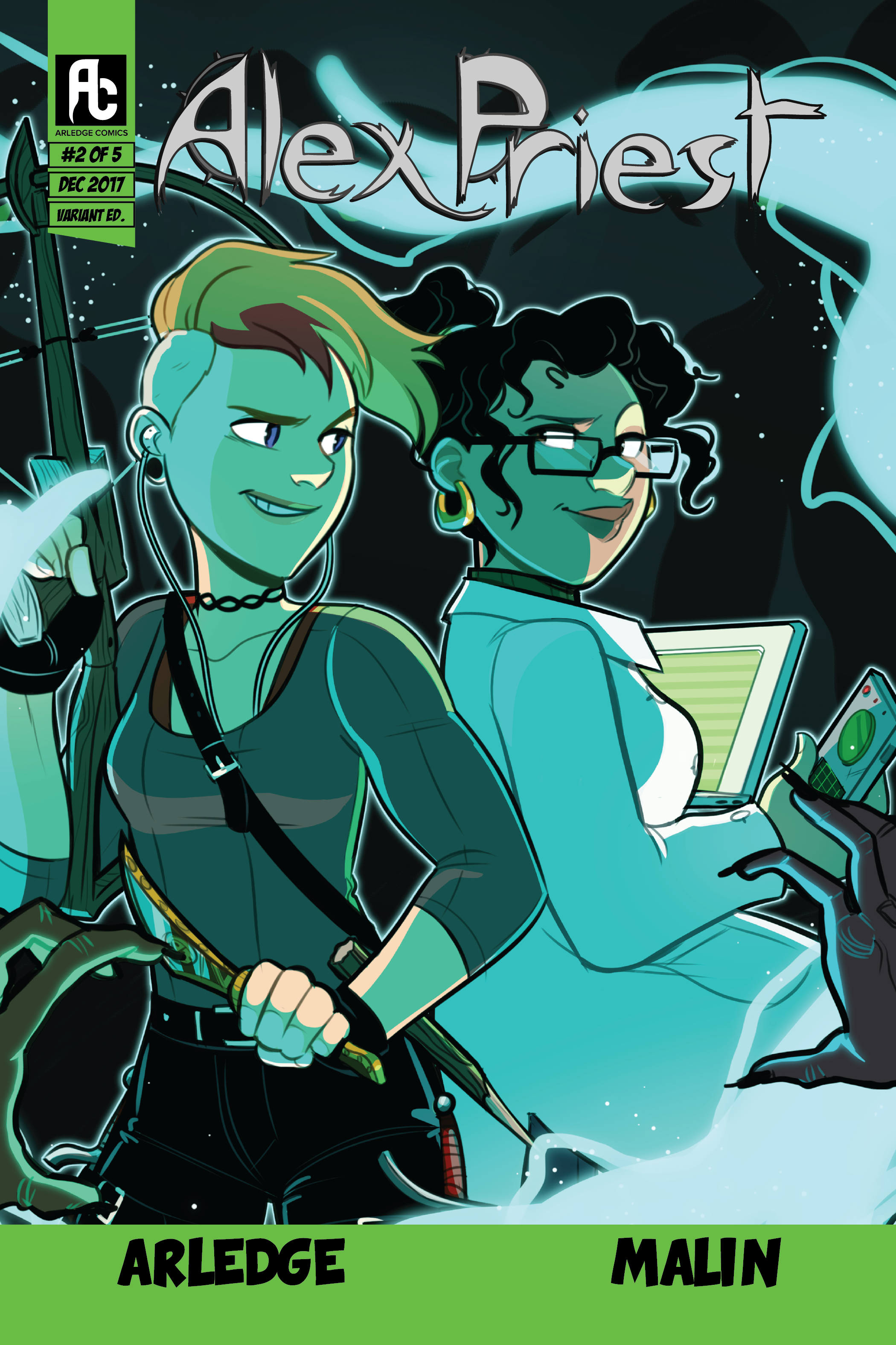 Alex Priest 2of5 Dec17 VariantCover1-01 – Arledge Comics